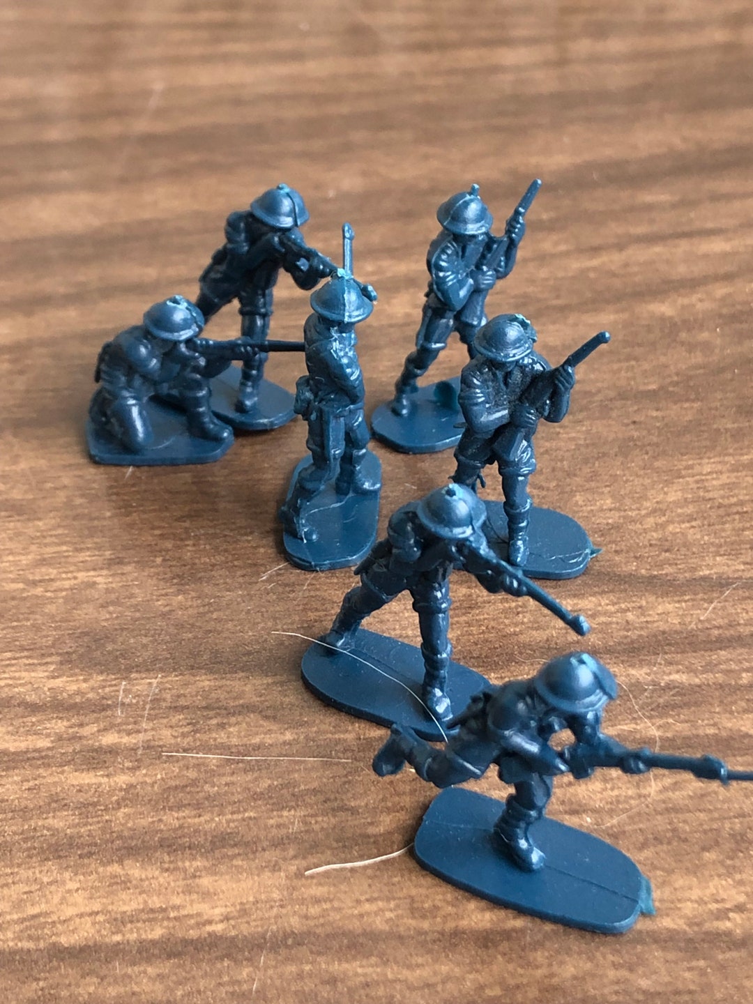 Vintage Army Men Blue Grey - Etsy