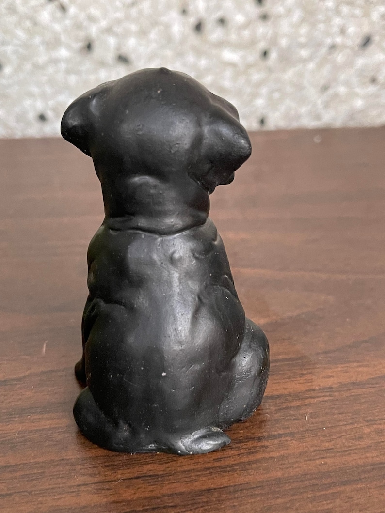 Little Black Labrador Puppy in Resin - Etsy