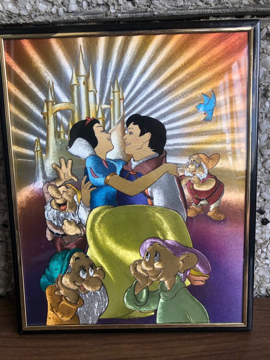 Vintage Snow White Disney Metallic Print - Etsy
