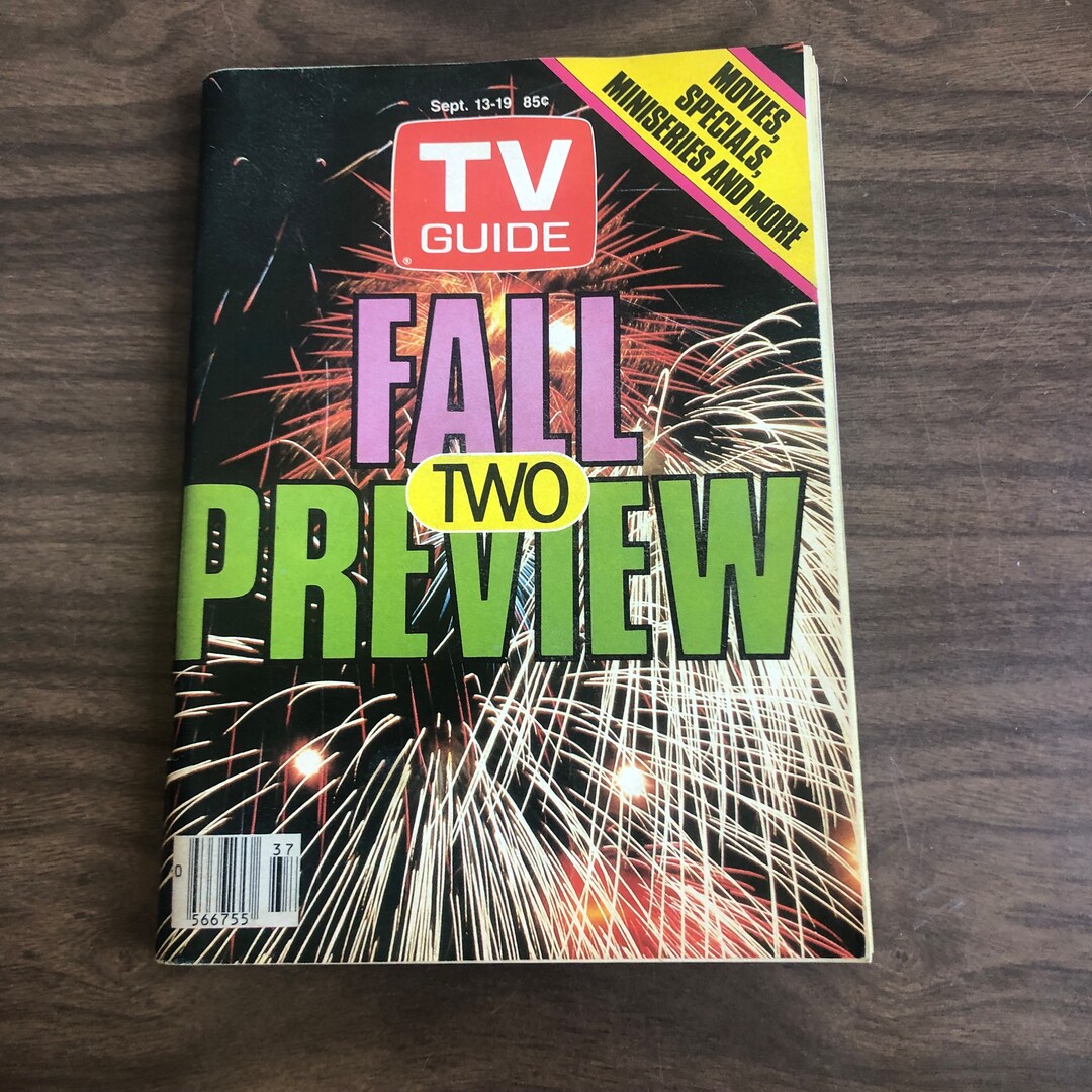Vintage September 13 1986 Tv Guide - Etsy