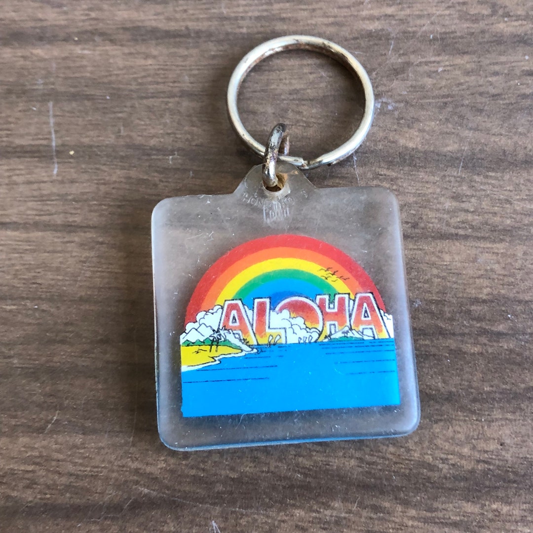 Aloha Hawaiian Keychain - Etsy