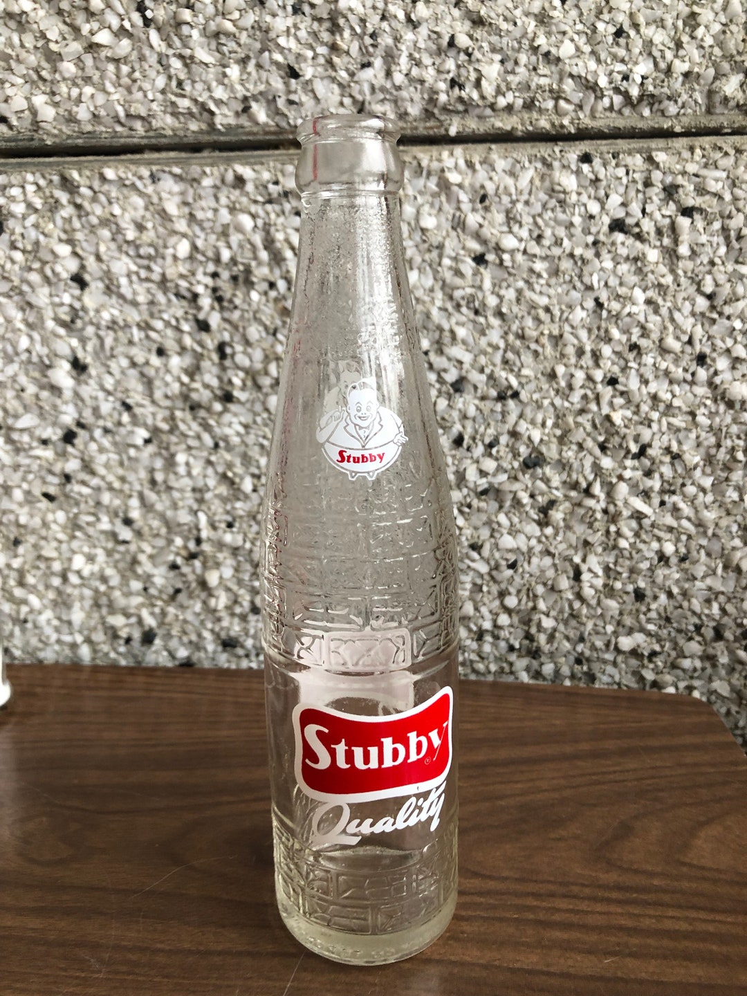 Vintage Clear Stubby Bottle - Etsy