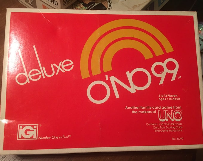 Deluxe O'NO 99 - Card Game -1981 - Etsy