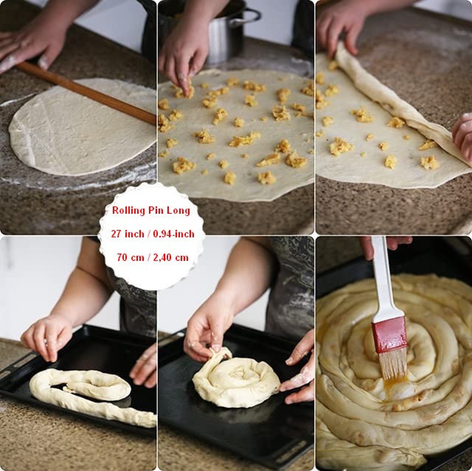 Thin Wood Rolling Pin, Turkish Oklava (26 Inch) - Etsy