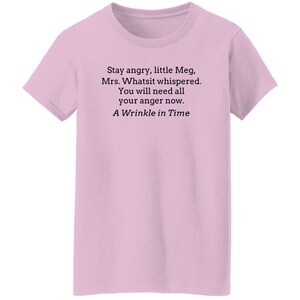 A Wrinkle in Time Stay Angry Little Meg T-shirt - Etsy