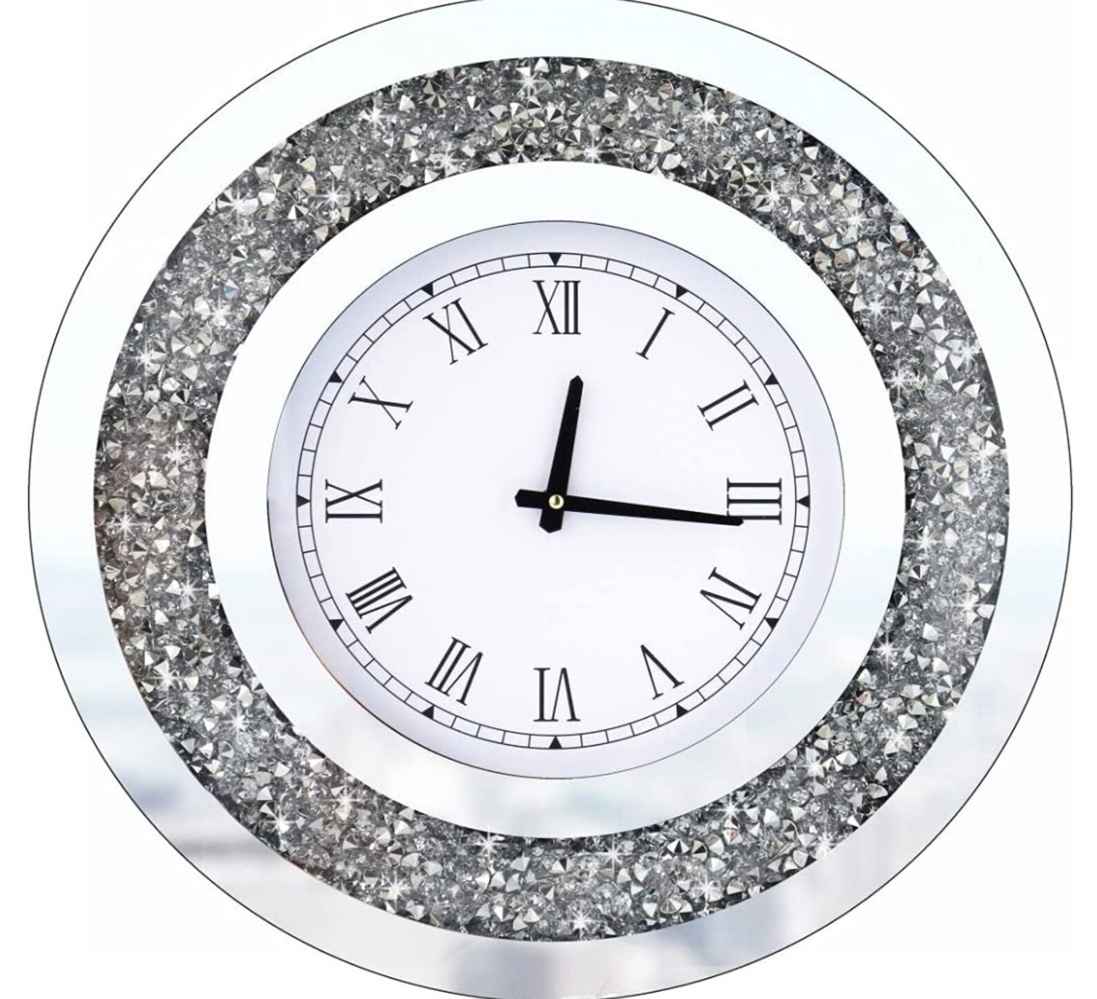 Large Wall Handmade Crystal Sparkle Diamond Wall Clock - Etsy