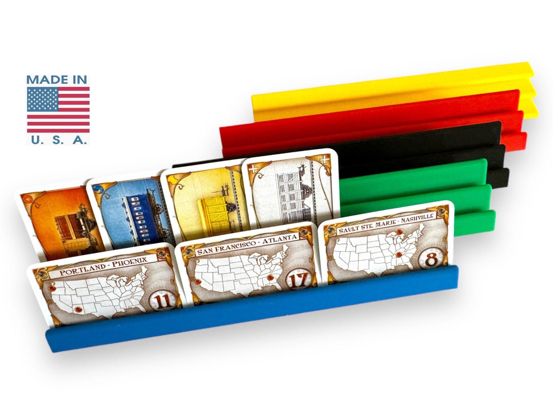 Double Row Card Holder Trays TICKET TO RIDE Gift for Any 1.25' X 2.25 ...