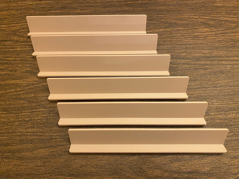 Wood Look Set of 6 Plain Tile Holders sized for Qwirkle Regular Game ...