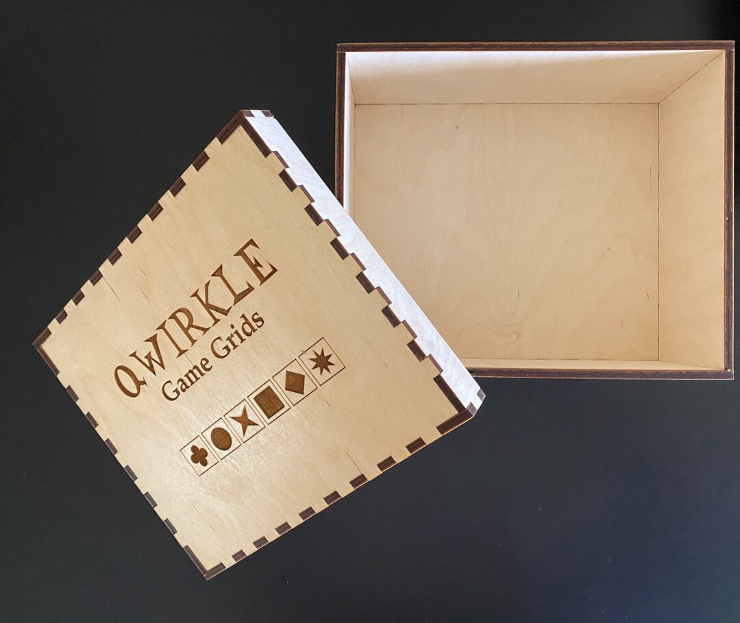 Qwirkle Grid Storage Box for REGULAR Size Magnetic Game Grids and Tile ...