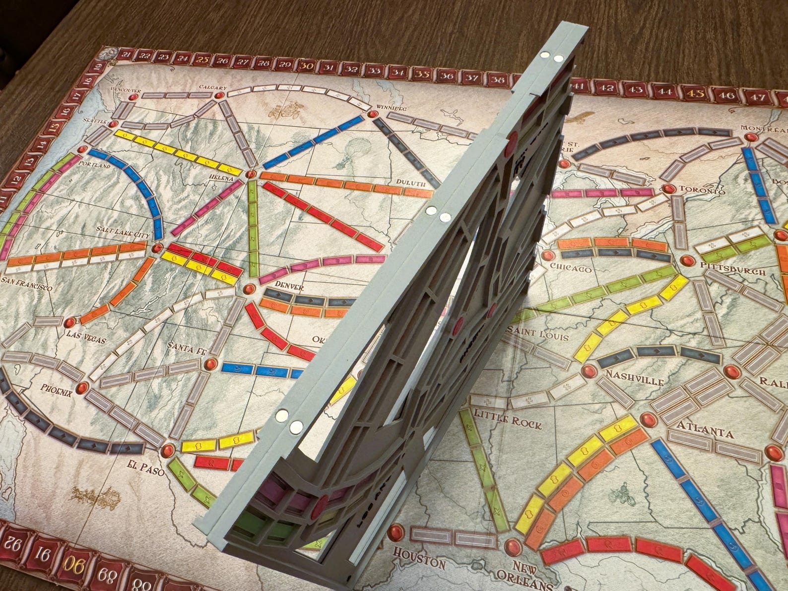 Ticket to Ride USA Overlay, Train Pieces STAY PUT With Set of 6 ...
