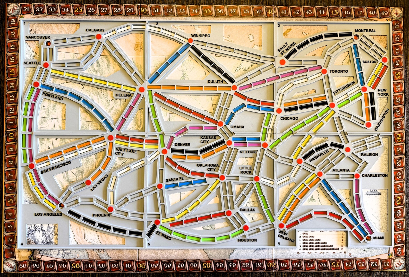 Ticket to Ride USA Overlay, Train Pieces STAY PUT With Set of 6 ...