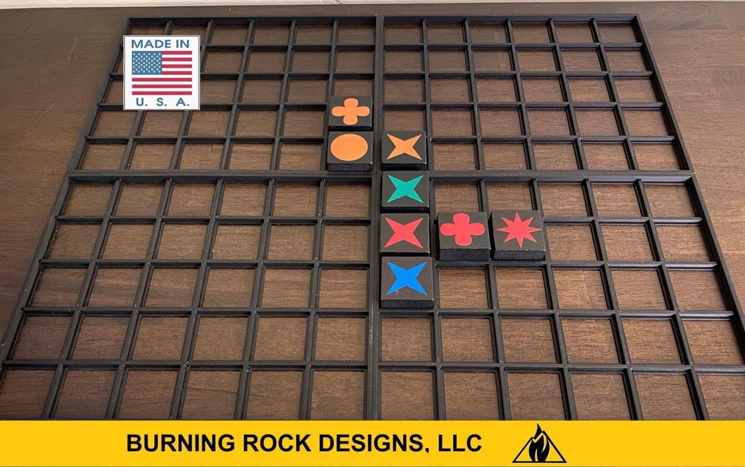 Qwirkle Original "magnetic" (1/2/4) Game GRIDS (30 Slots Each) -tiles ...