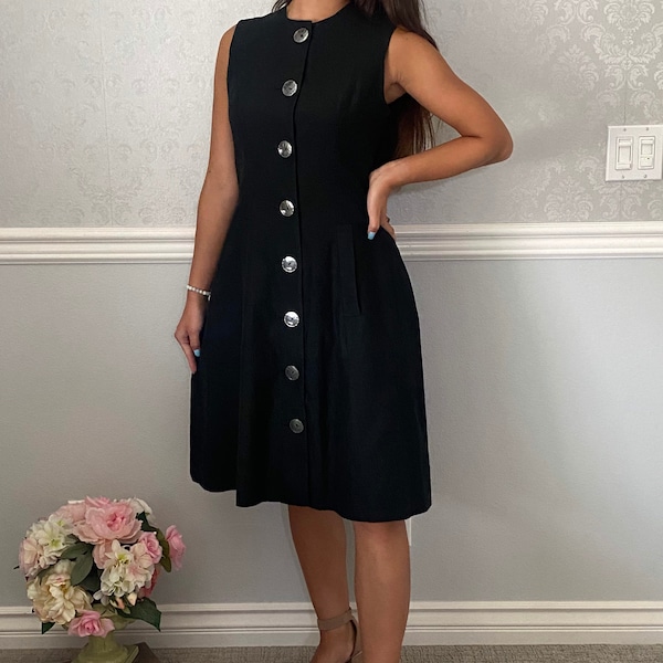 Button Front Dress - Etsy