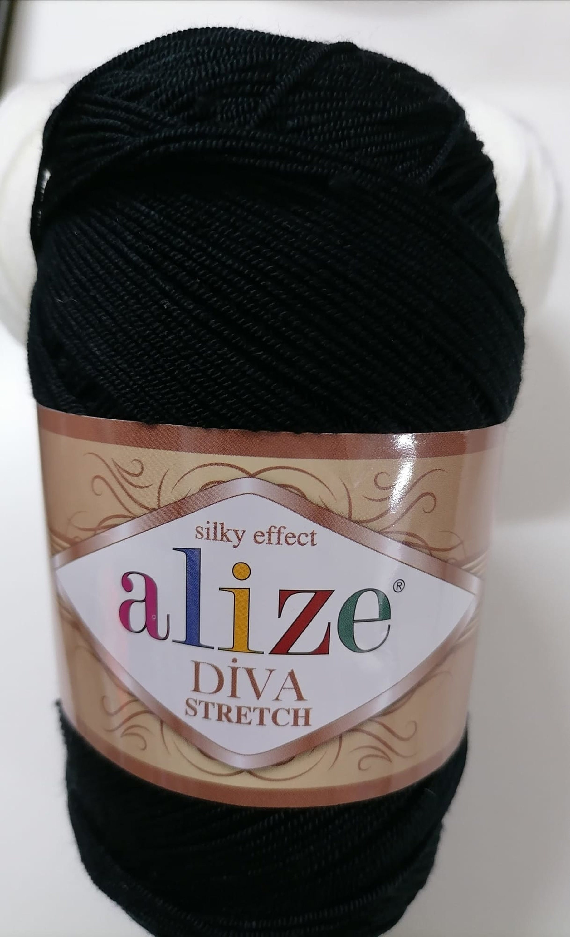 Alize Diva Stretch Yarn: Microfiber Acrylic Blend, Summer Knitting Yarn ...
