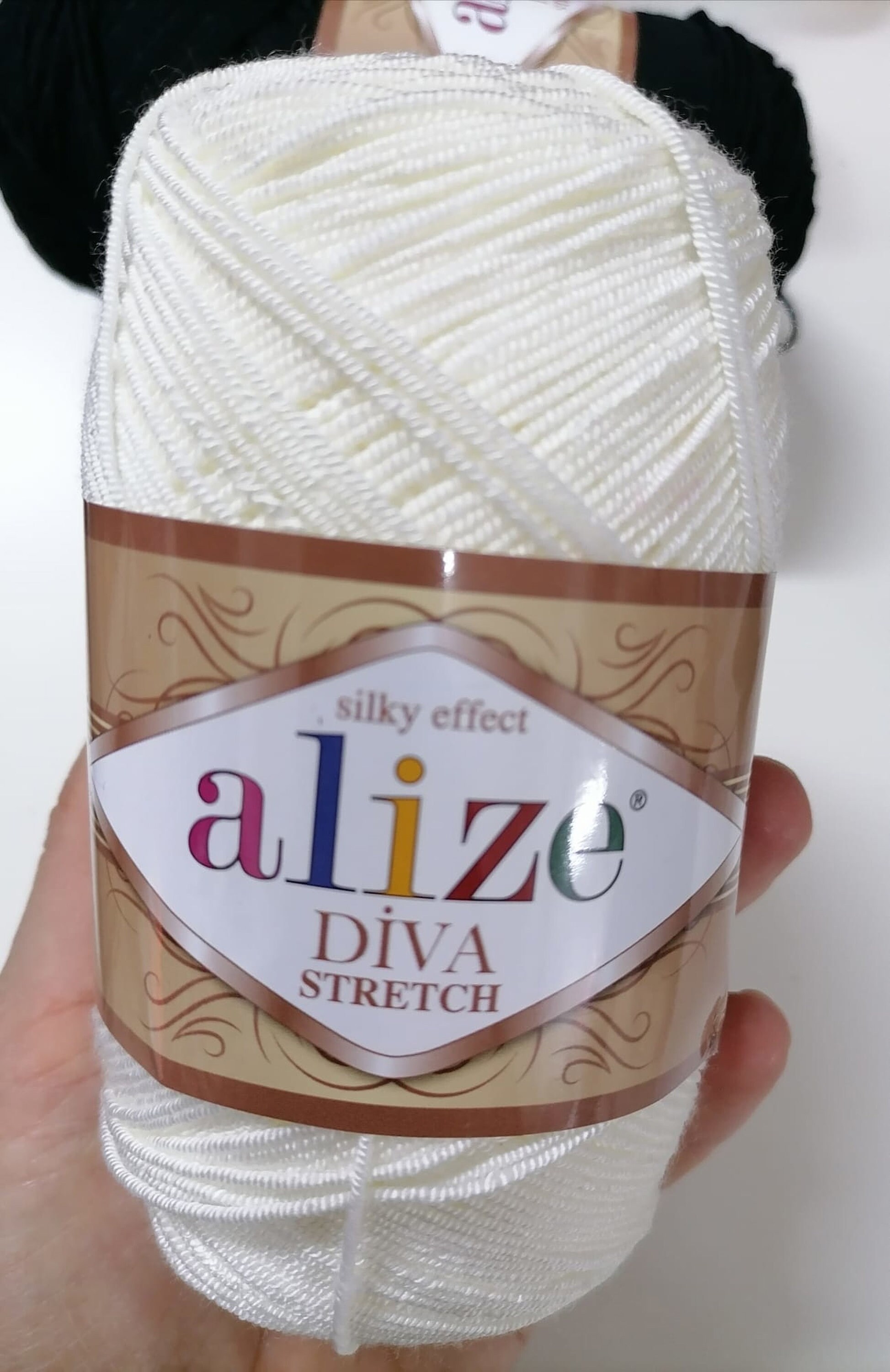 Alize Diva Stretch Yarn: Microfiber Acrylic Blend, Summer Knitting Yarn ...