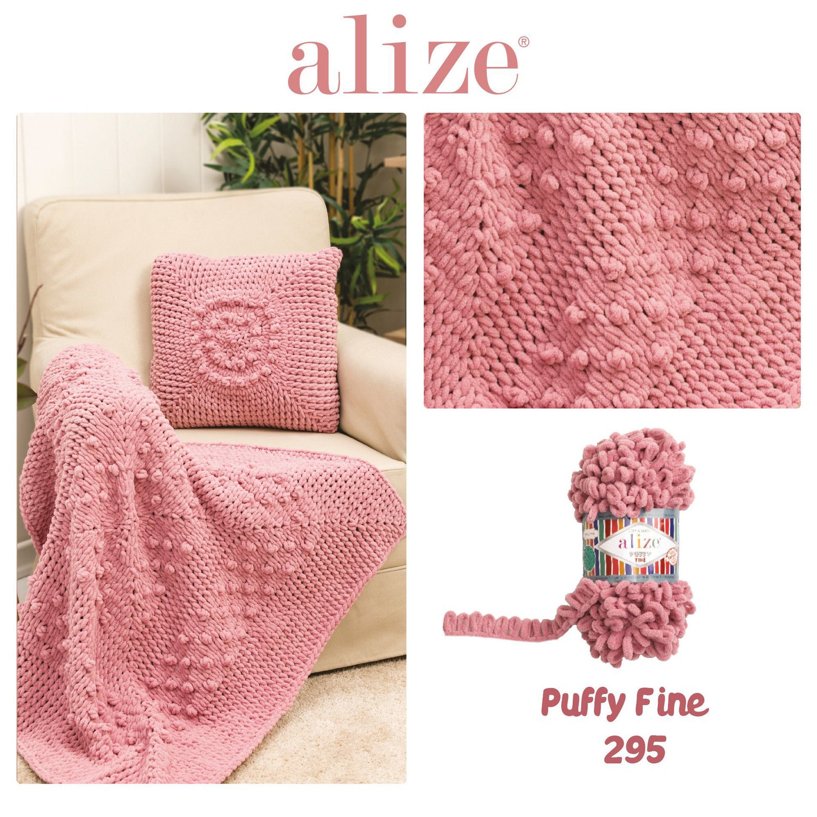 Alize Puffy Fine Yarn Loop Yarn Hypoallergenicvelveteasy - Etsy