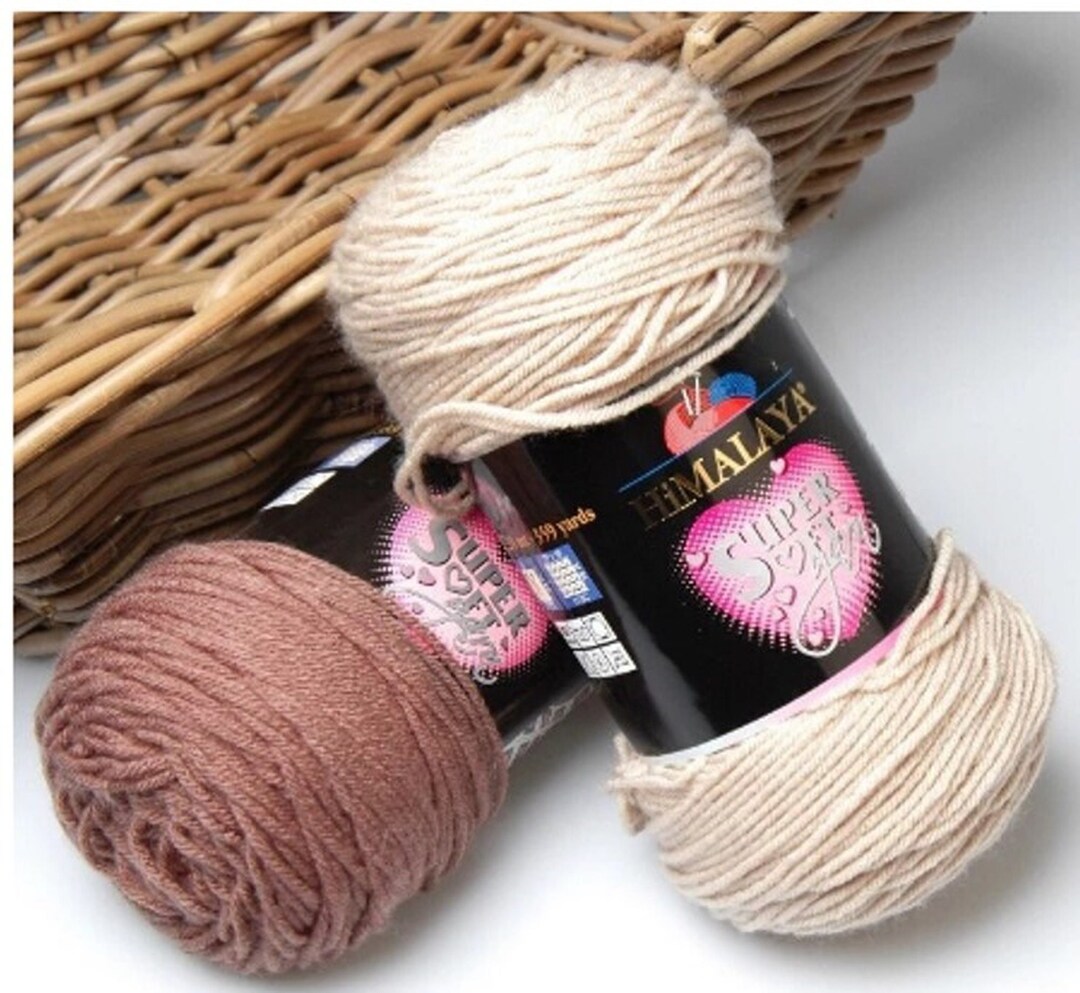 Himalaya Super Soft Yarn 200 Gr 7.055 Oz Dolls Amigurumi Projects Light ...