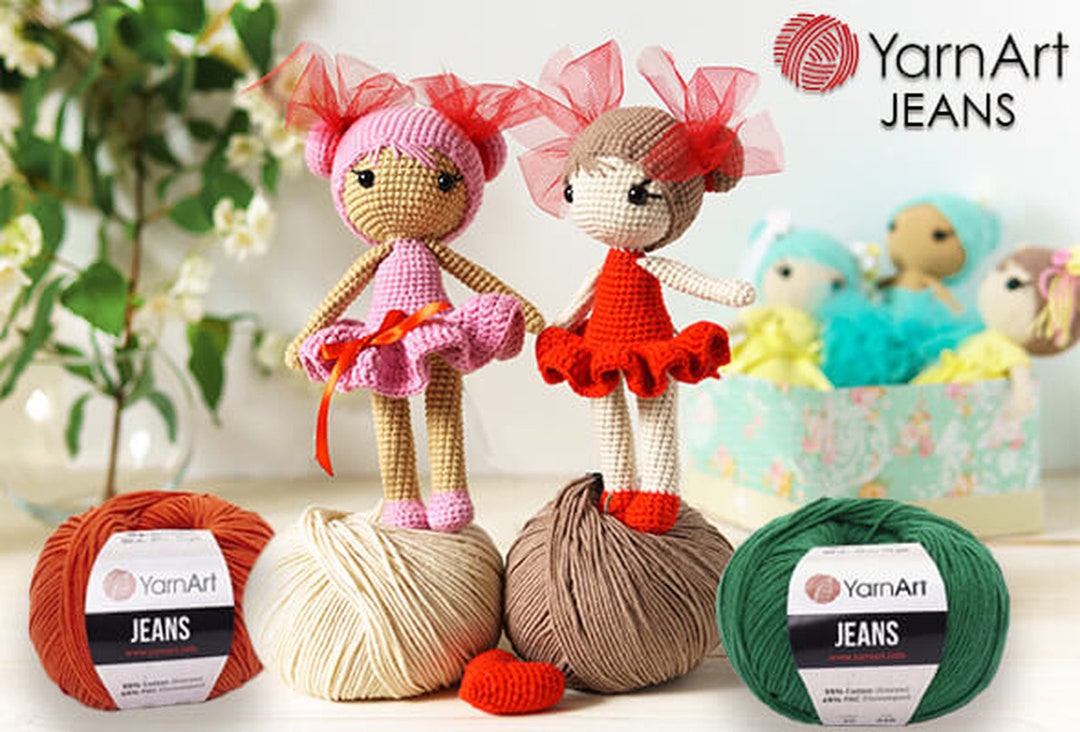 Yarnart Jeans Cotton Yarn: Amigurumi Knitting Fiber - Etsy