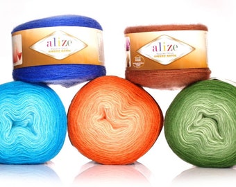 Angora Gold Alize Blend Wool Mohair Yarn Acrylic Yarn Fine - Etsy