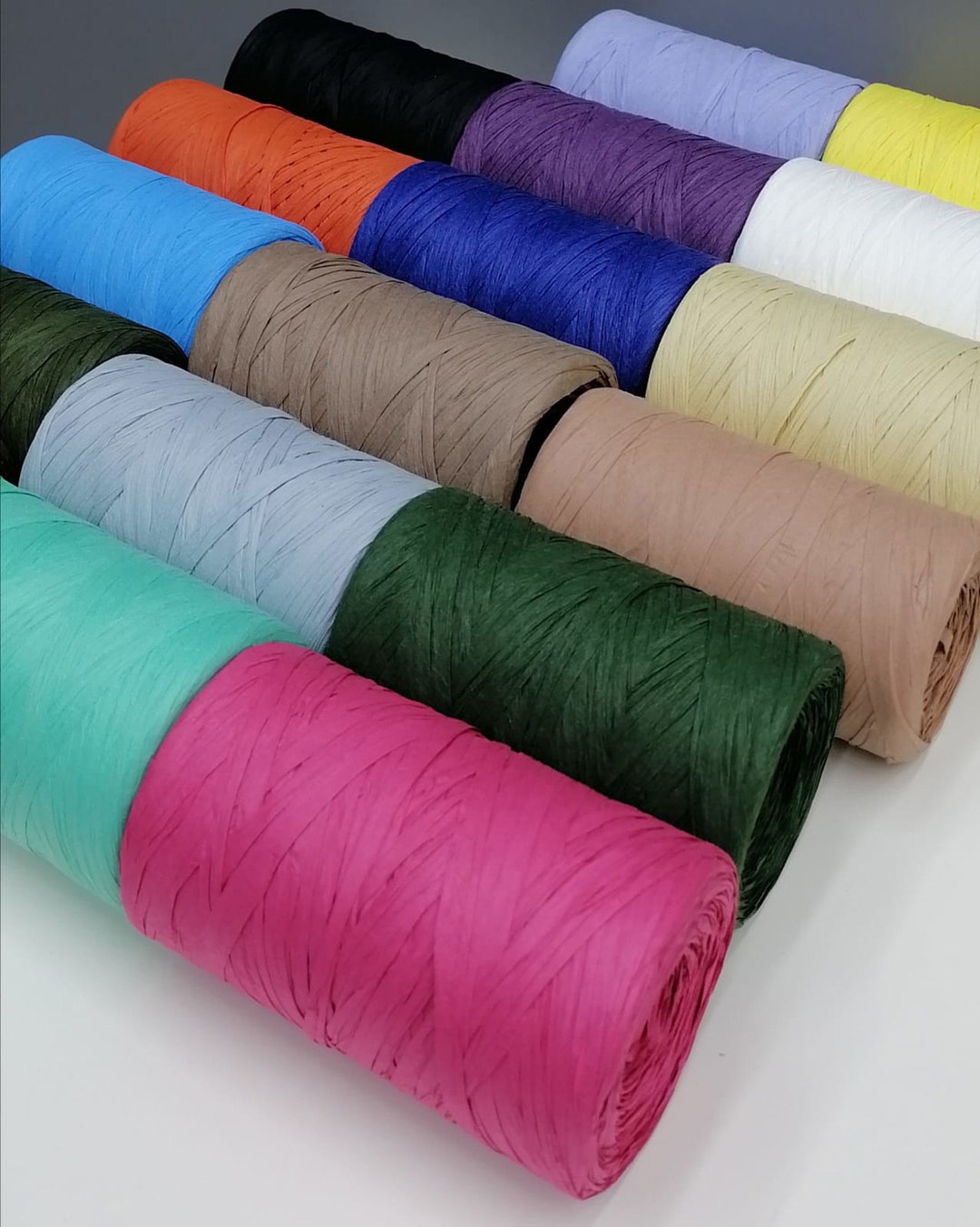 Natural Raffia Yarn,soft Paper, Washable Paper Yarn,150 Gram/230meters ...