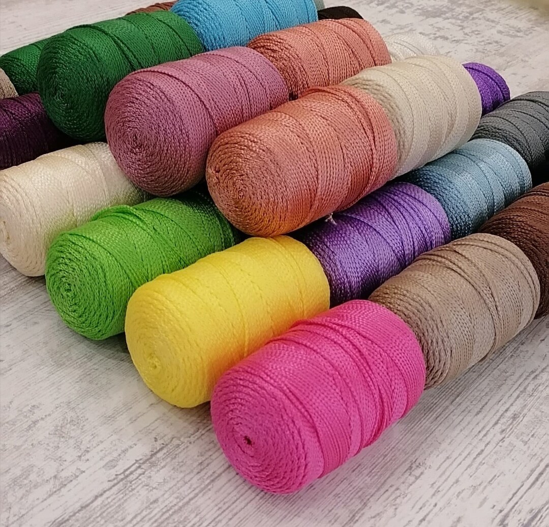 2 mm Polyester Makramee Schnur 100grm/140meters/153yarda Bunte ...