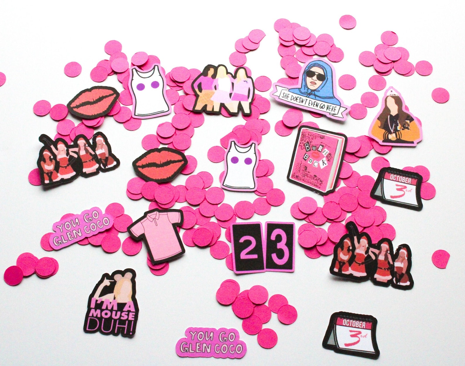 Mean Girls Confetti Mean Girls Party Decor Mean Girls Etsy