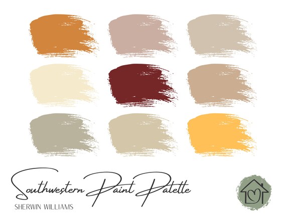 Southwestern Sherwin Williams Paint Palette Paint Color | Etsy