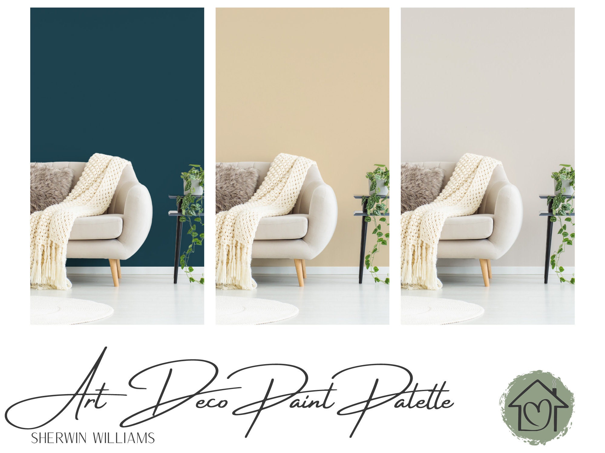 Art Deco Sherwin Williams Paint Palette Paint Color - Etsy