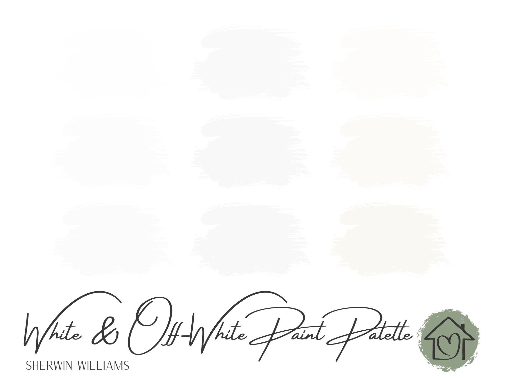 Whites & off Whites - Sherwin Williams Paint Palette - Paint Color ...