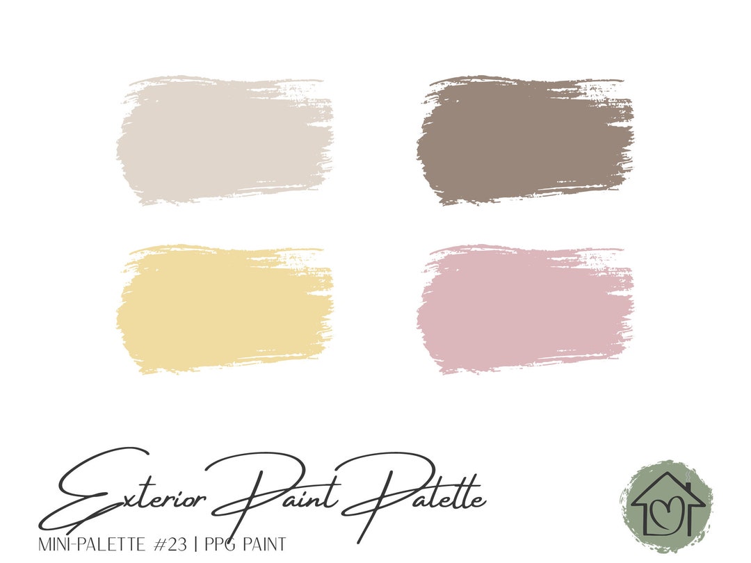 PPG Exterior Paint Palette #23: House Paint Scheme (digital Download ...