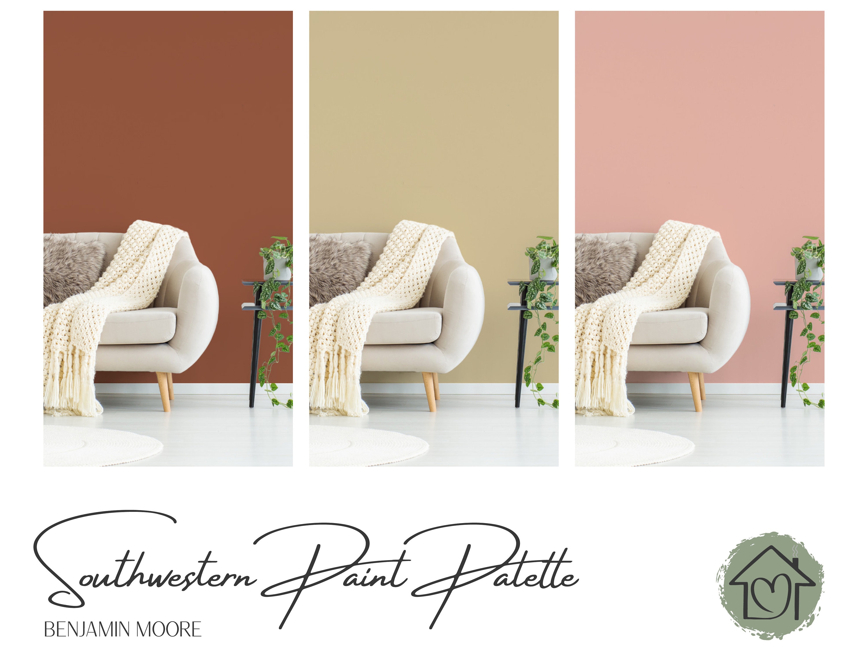 Southwestern Benjamin Moore Paint Palette: Interior Color Scheme ...