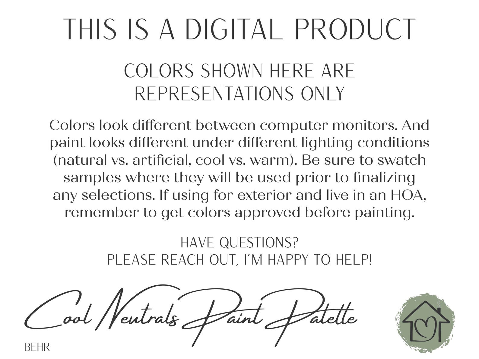 Cool Neutrals - Behr Paint Palette - Paint Color Schemes for Interior ...