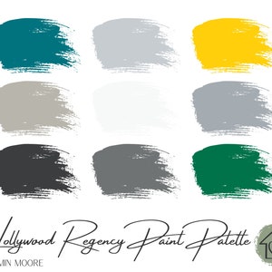 Hollywood Regency Benjamin Moore Paint Palette Paint Color - Etsy