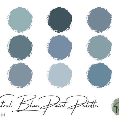 Blues Sherwin Williams Paint Palette Paint Color Schemes - Etsy