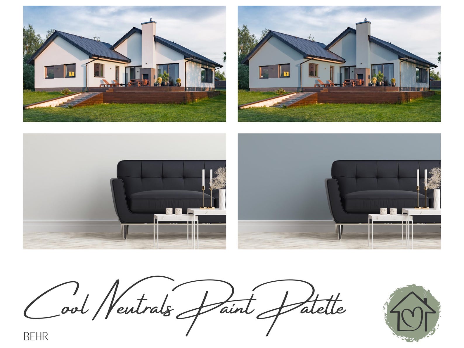 Cool Neutrals - Behr Paint Palette - Paint Color Schemes for Interior ...