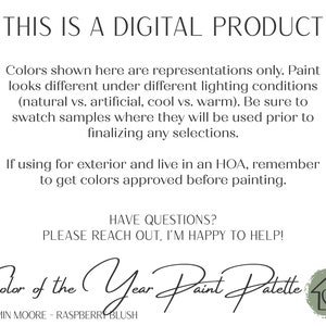 Color of the Year Raspberry Blush - Benjamin Moore Paint Palette ...