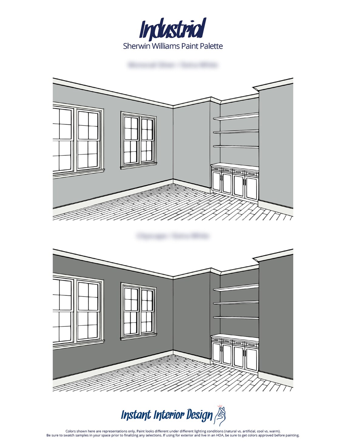 Industrial Sherwin Williams Paint Palette Paint Color | Etsy