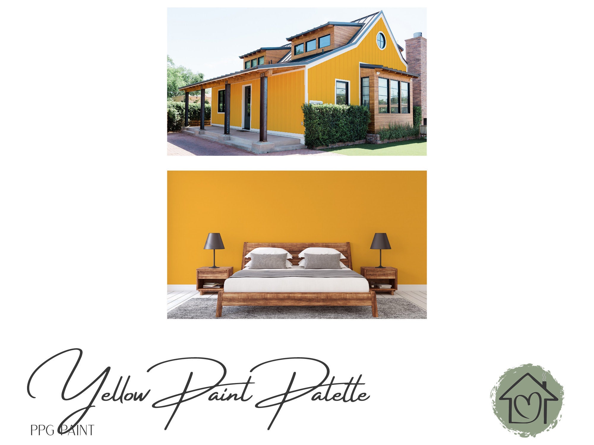 PPG Yellow Paint Palette: Interior & Exterior Paint Colors (digital ...