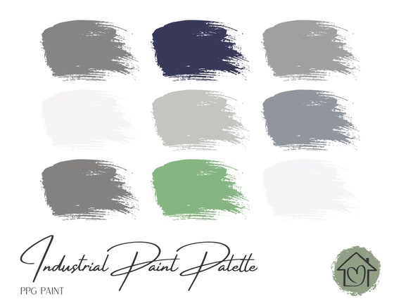 Industrial PPG Paint Palette Paint Color Schemes for - Etsy