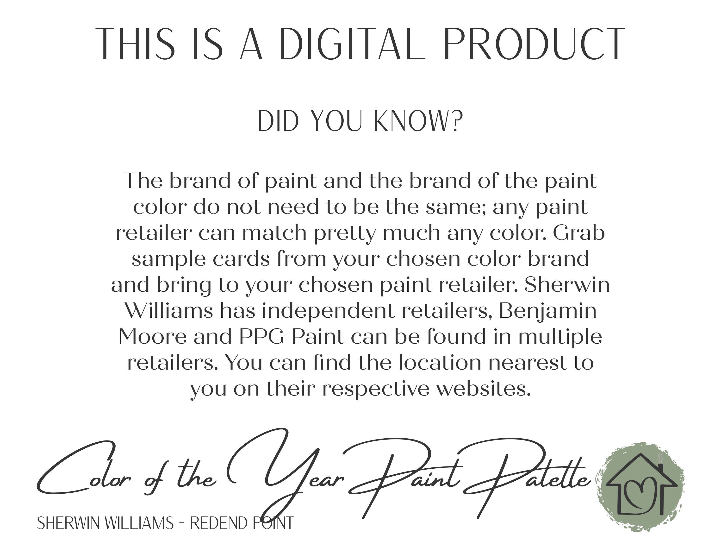 Color of the Year Redend Point - Sherwin Williams Paint Palette - Paint ...