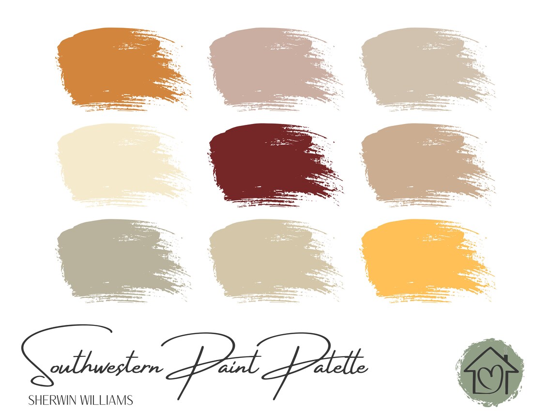 Southwestern - Sherwin Williams Paint Palette - Paint Color Schemes for ...