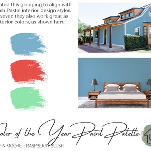 Color of the Year Raspberry Blush - Benjamin Moore Paint Palette ...