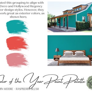 Color of the Year Raspberry Blush - Benjamin Moore Paint Palette ...
