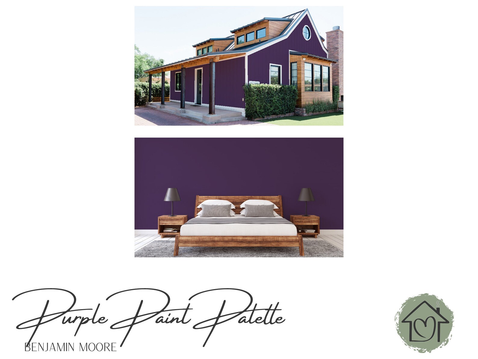 Benjamin Moore Purple Paint Palette: Interior & Exterior Paint Colors ...