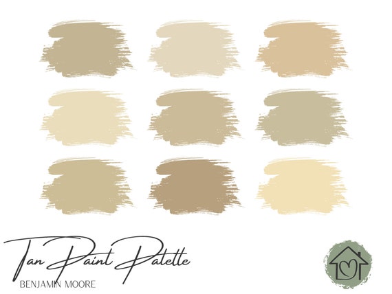 Tans Benjamin Moore Paint Palette Paint Color Schemes for - Etsy