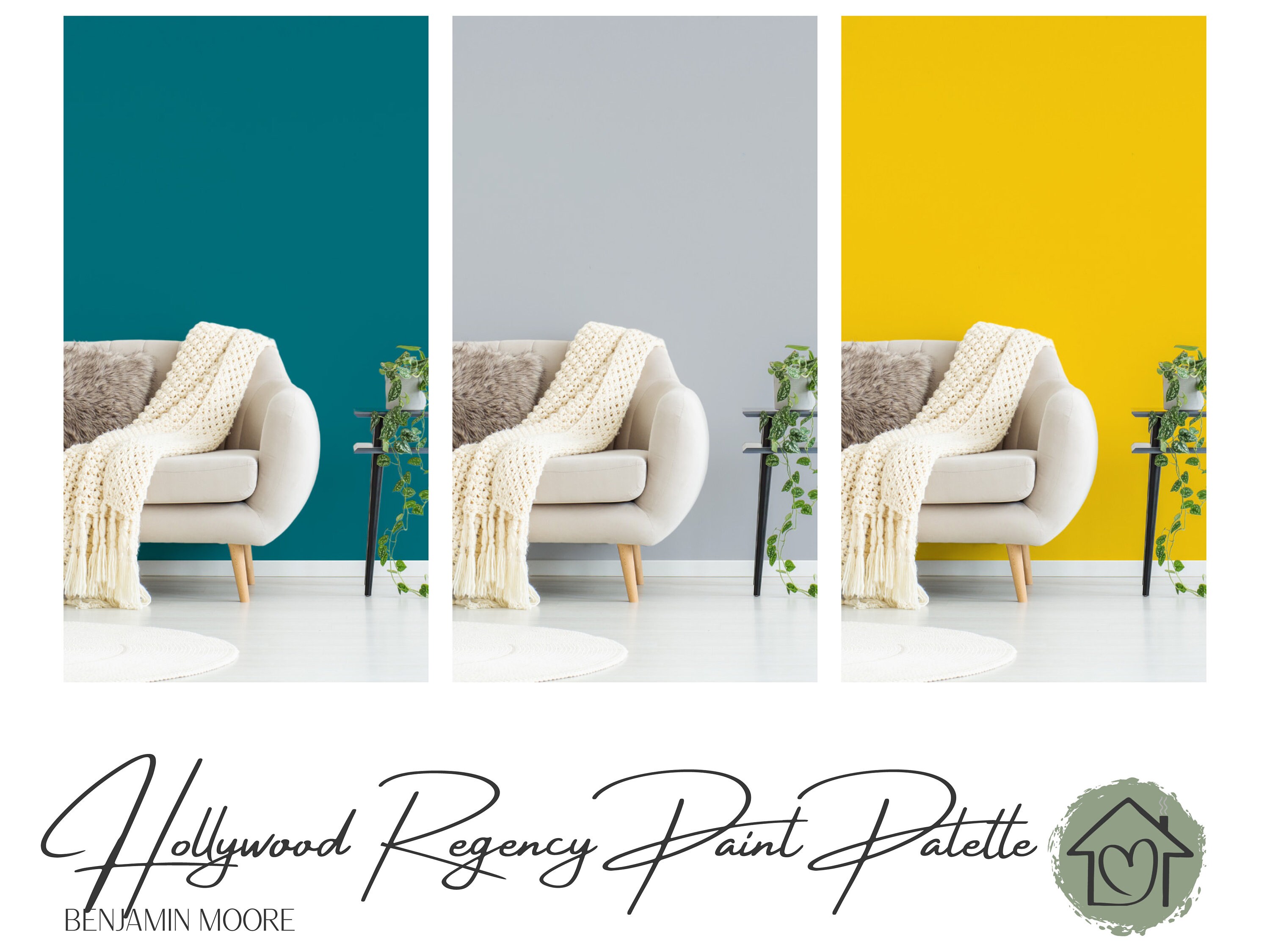 Hollywood Regency - Benjamin Moore Paint Palette - Paint Color Schemes ...