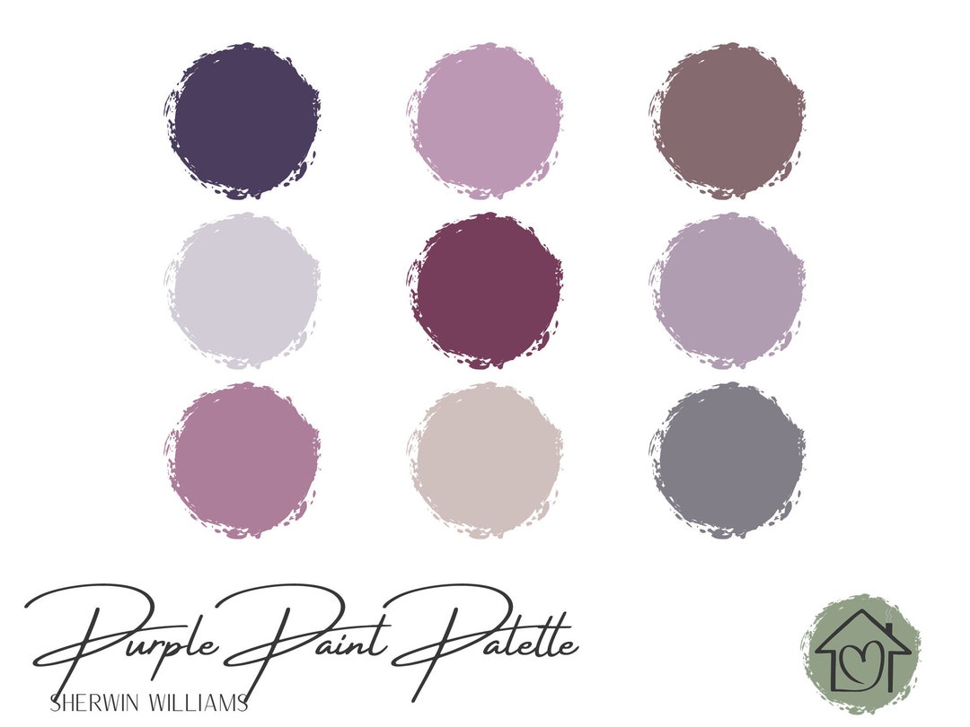 Purples Sherwin Williams Paint Palette Paint Color Schemes for Interior ...