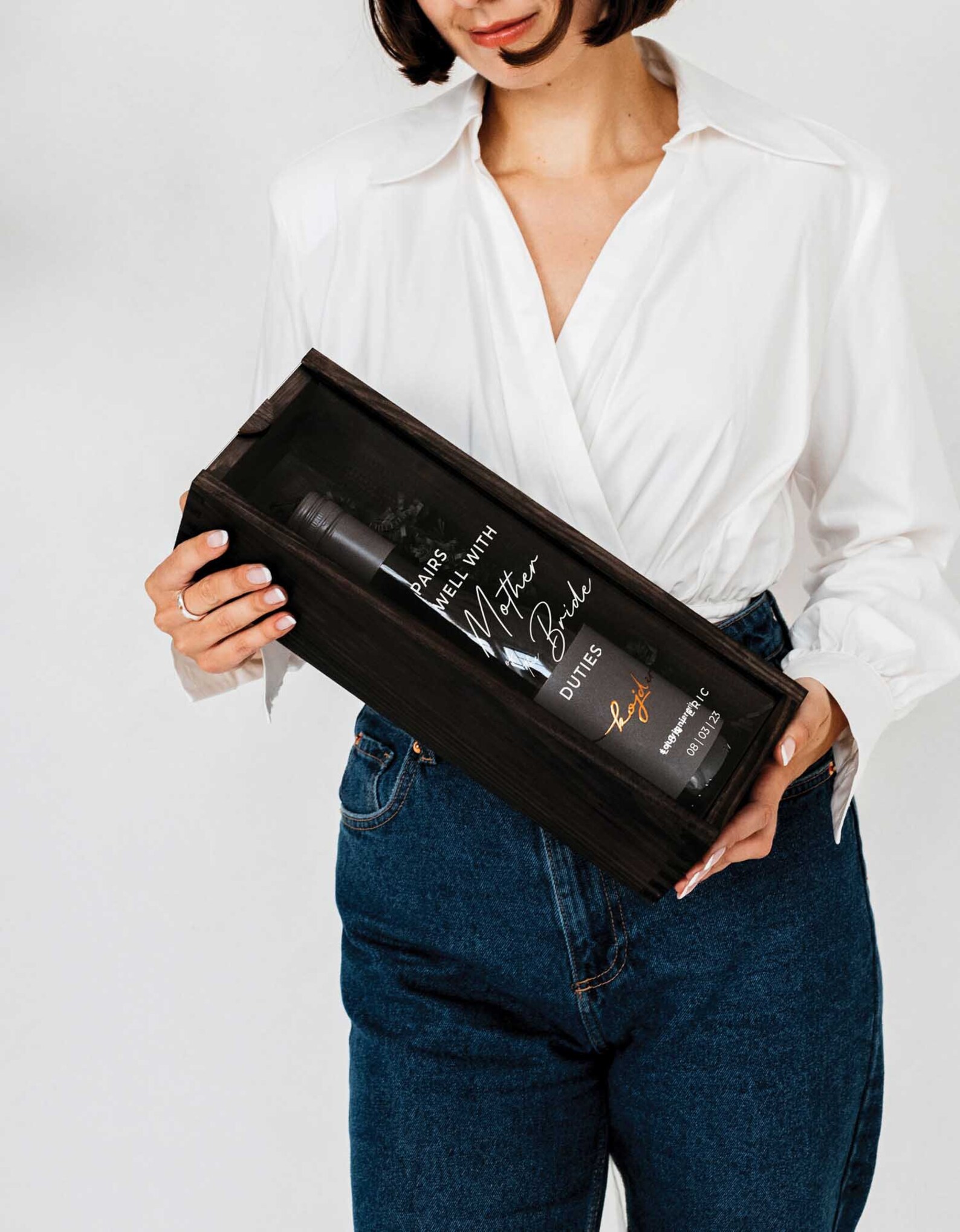 Mother of the Bride Gift, Personalised Wine Box, Mother of the Bride ...