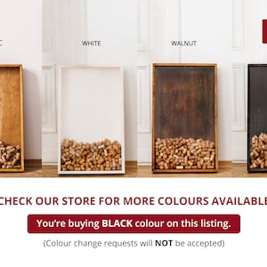 BLACK Wine Cork Holder, Wine Cork Art, Wine Cork Display Case, Shadow ...