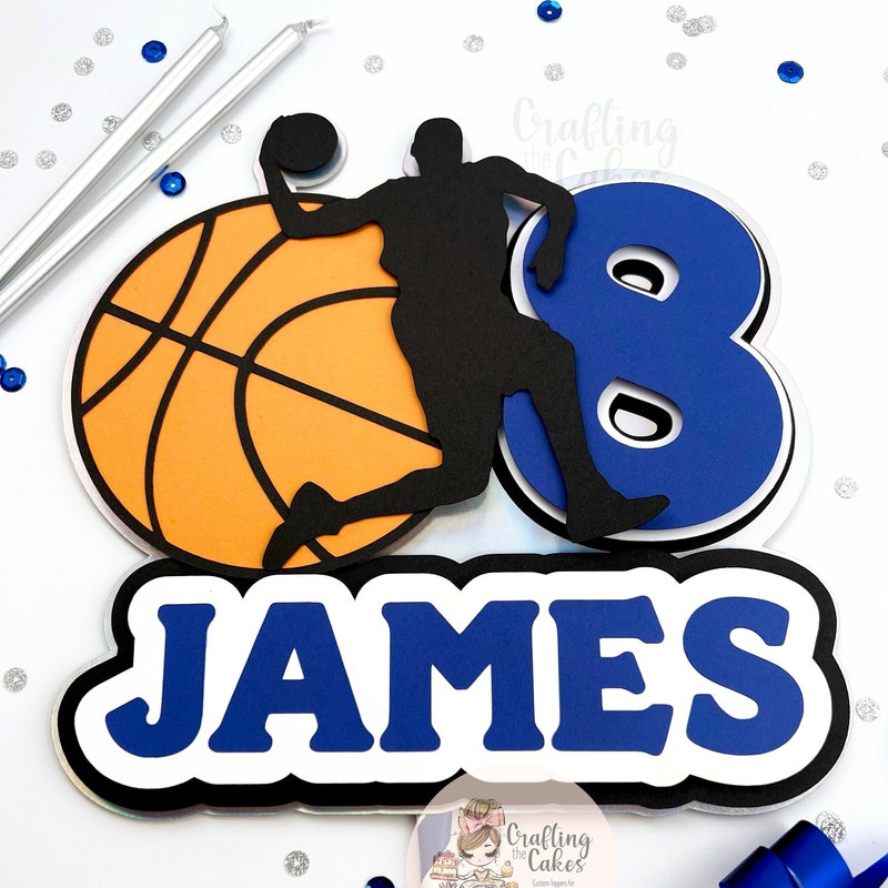 Basketball Cake Topper - Etsy